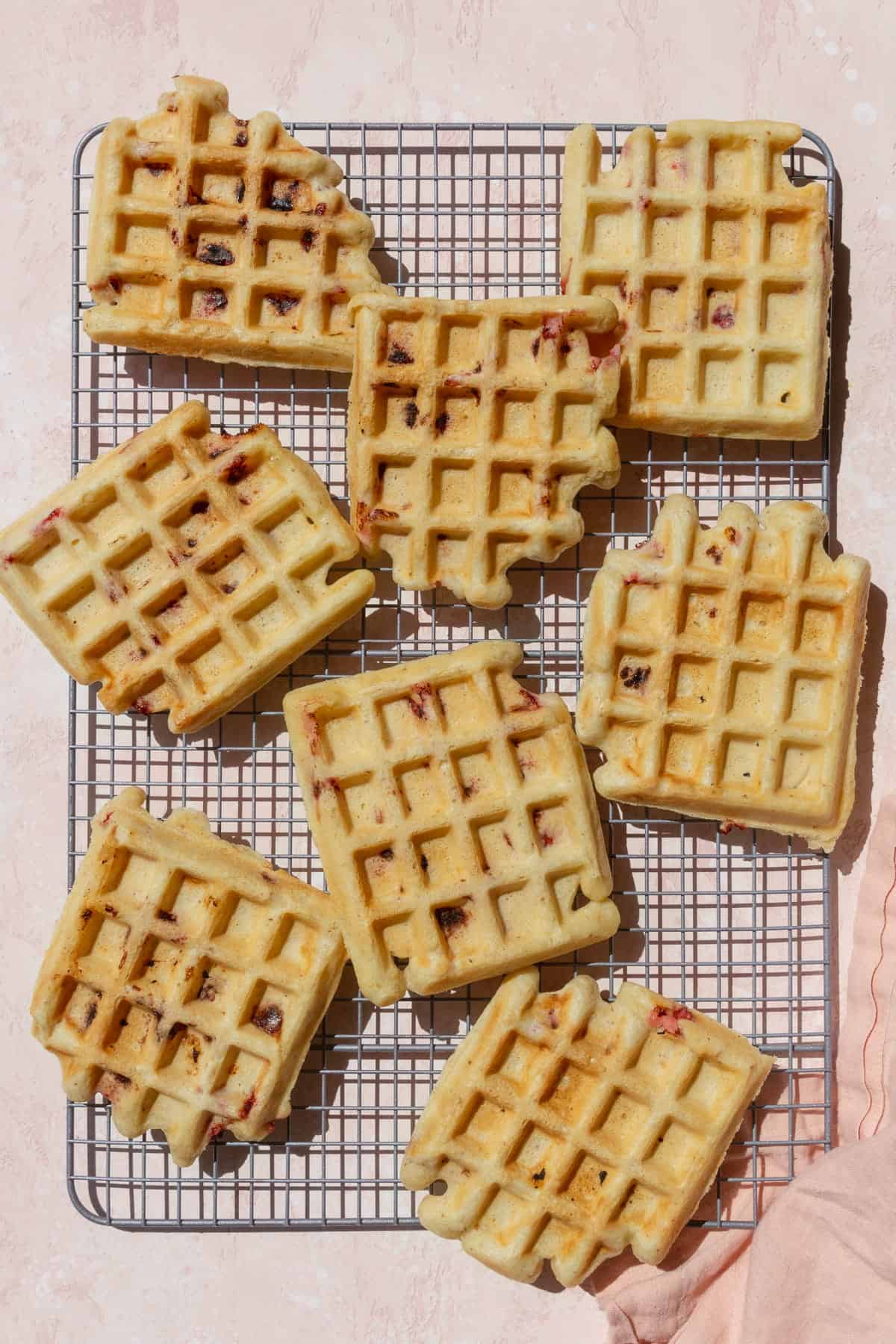 Strawberry Waffles - Little Curly Kitchen